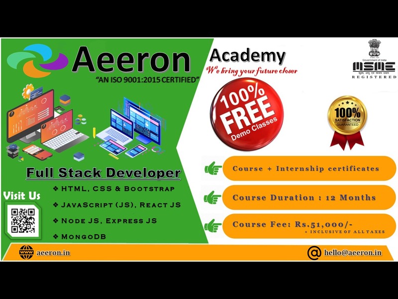 "Live Fullstack Web Development Course at Aeeron Academy | Learn From Experts"