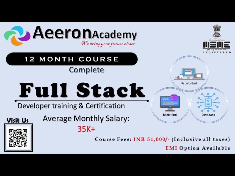 "Live Fullstack Web Development Course at Aeeron Academy | Learn From Experts"
